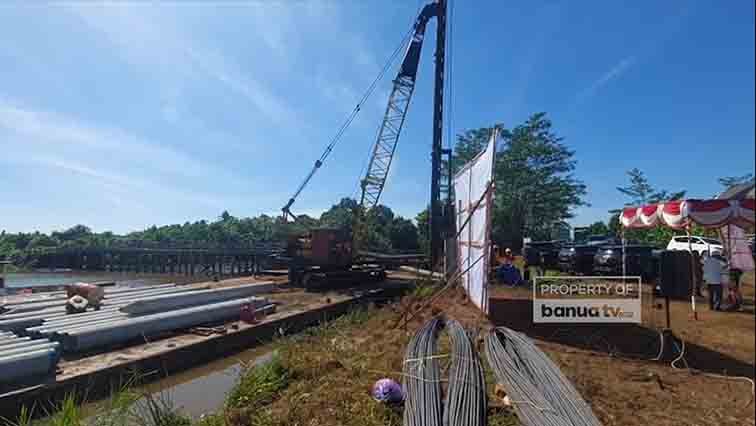 Pembangunan Jembatan Sei Asam Resmi Dimulai di Kapuas - Banua TV